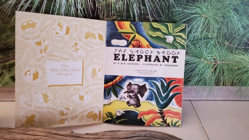 1974 the Saggy Baggy Elephant A Little Golden Book Classic Vintage ...