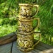 Green Ceramic Stacking Measuring Cups / Set of 3 Ceramic - Etsy