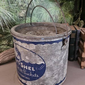 Blue & Gray Mit - Shel Floating Minnow Bucket Better Bilt Buckets 33-10 ...