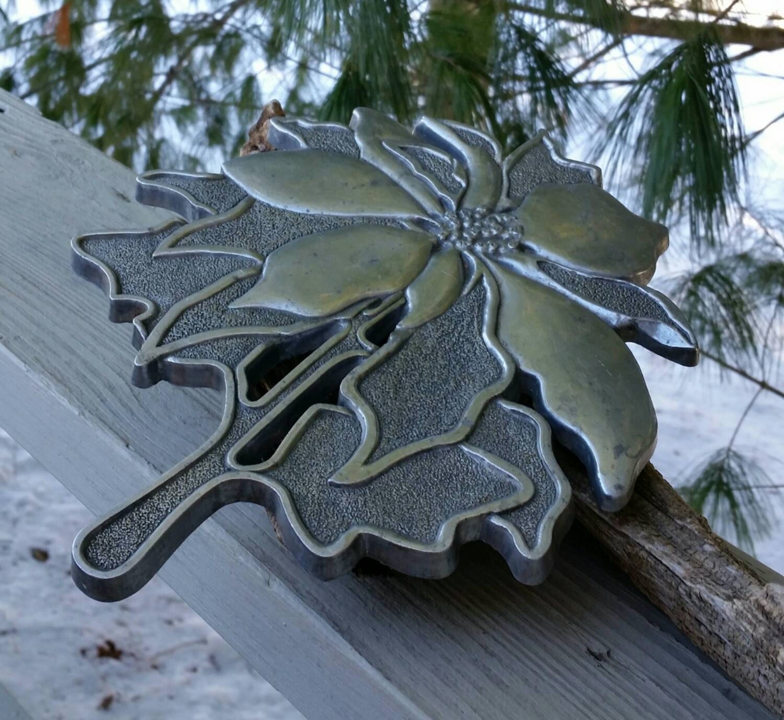 1984 Teleflora Poinsettia Trivet Cast Aluminum Flower Trivet - Etsy