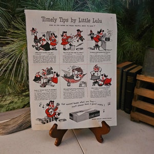 1950s Kleenex Tissue Magazine Ad Timely Tips by Little Lulu Vintage ...