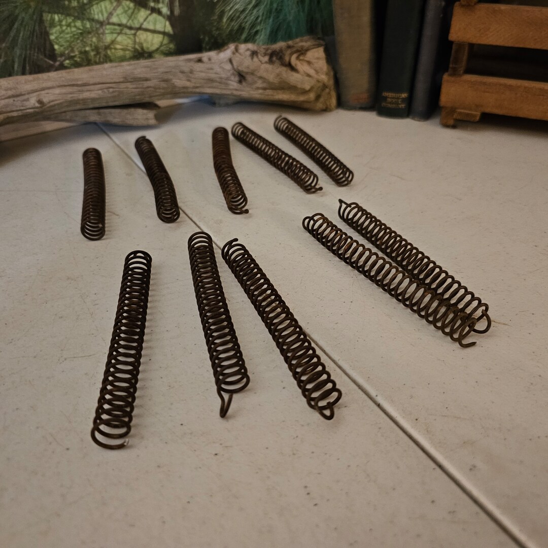 Set of 10 Coil Tension Bed Springs Primitive Craft Supply Make-dos ...