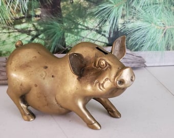 Brass Pig - Etsy