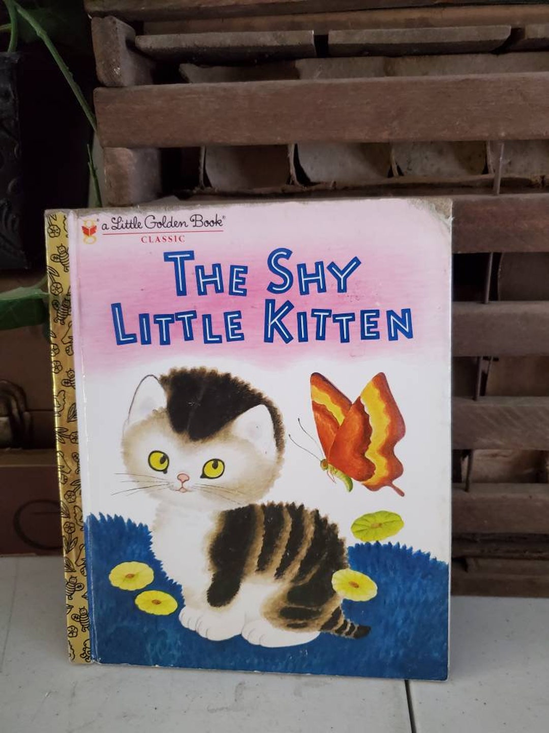 1974 the Shy Little Kitten A Little Golden Book Children's Collectible ...