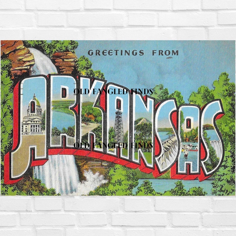 Big Letter Postcards - Etsy
