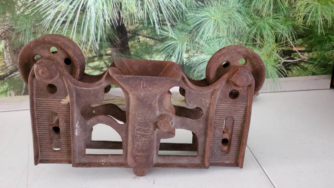 Cast Iron Porter Hay Trolley Barn Pulley (not Complete) Rustic ...