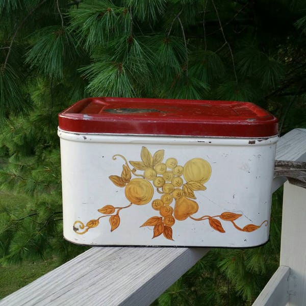 Vintage Breadbox - Etsy