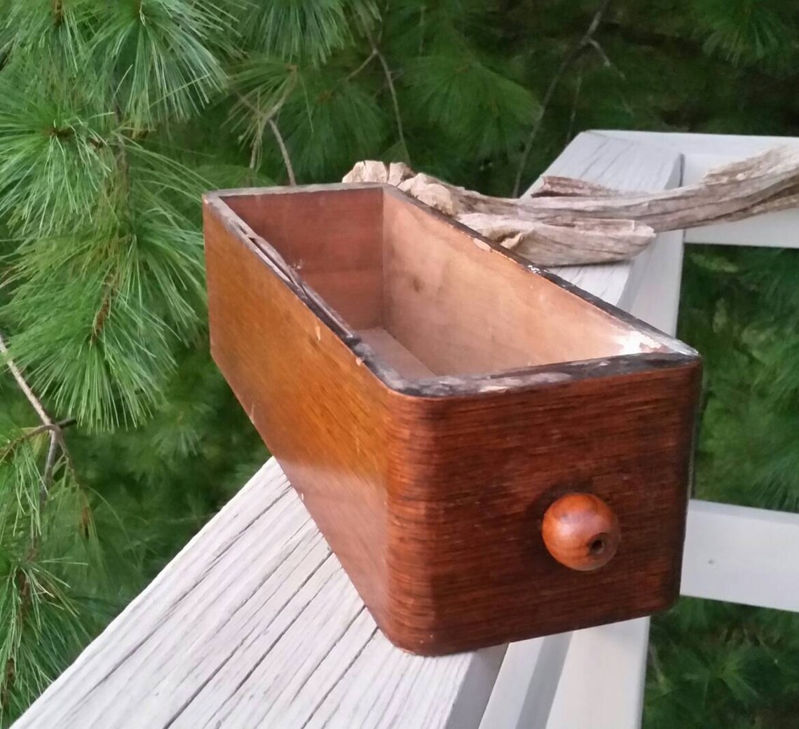 Antique Wood Sewing Machine Drawer / Vintage Sewing Drawer | Etsy