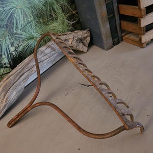 Rustic Cast Iron Rake Head: Distressed Farmhouse Garden Tool - Etsy