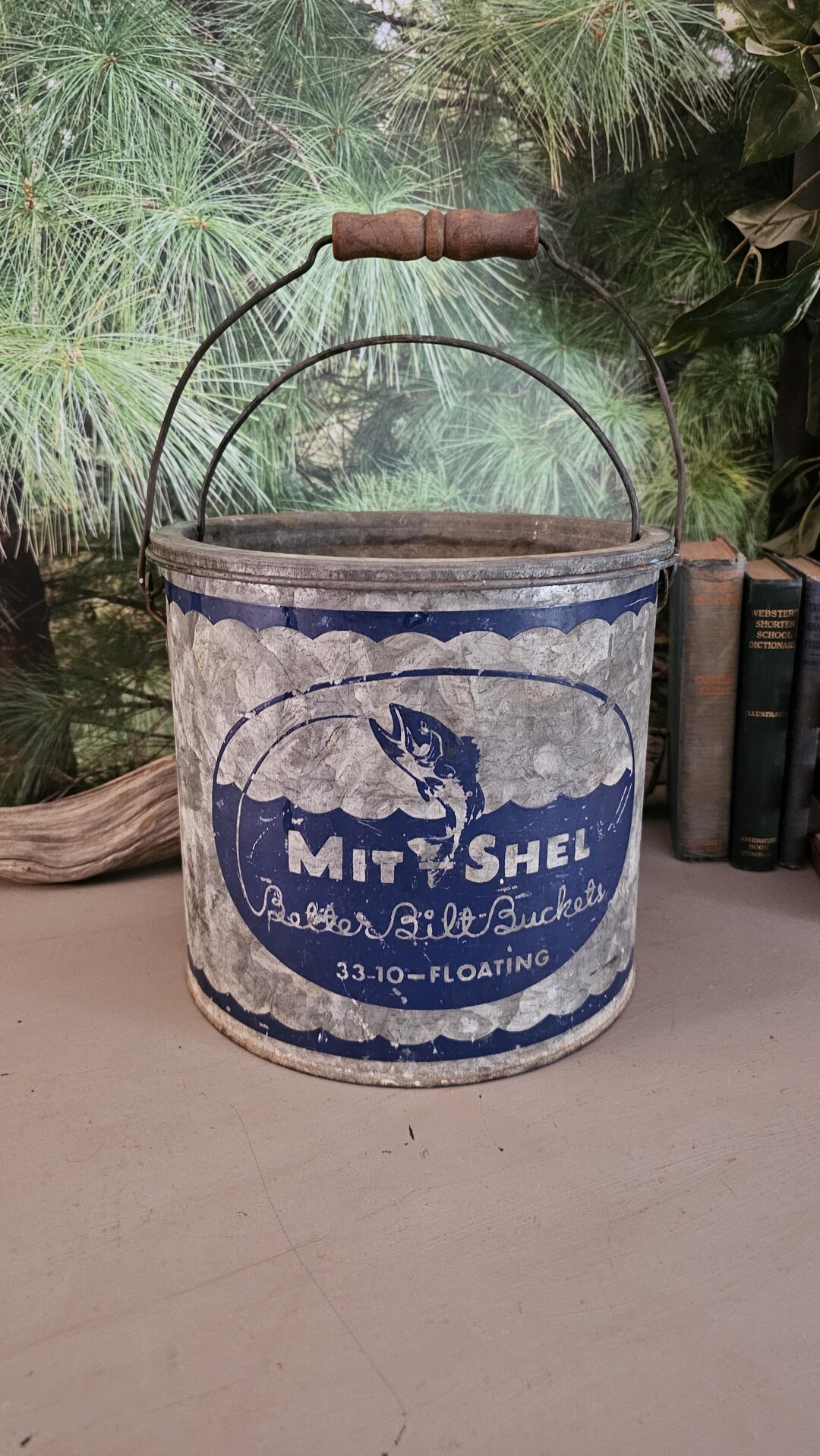 Blue & Gray Mit - Shel Floating Minnow Bucket Better Bilt Buckets 33-10 ...