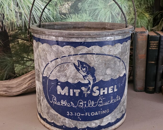 Blue & Gray Mit - Shel Floating Minnow Bucket Better Bilt Buckets 33-10 ...