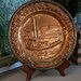 Round Gondola Copper Wall Plate 3D Embossed Italian Canal Scene Vintage ...