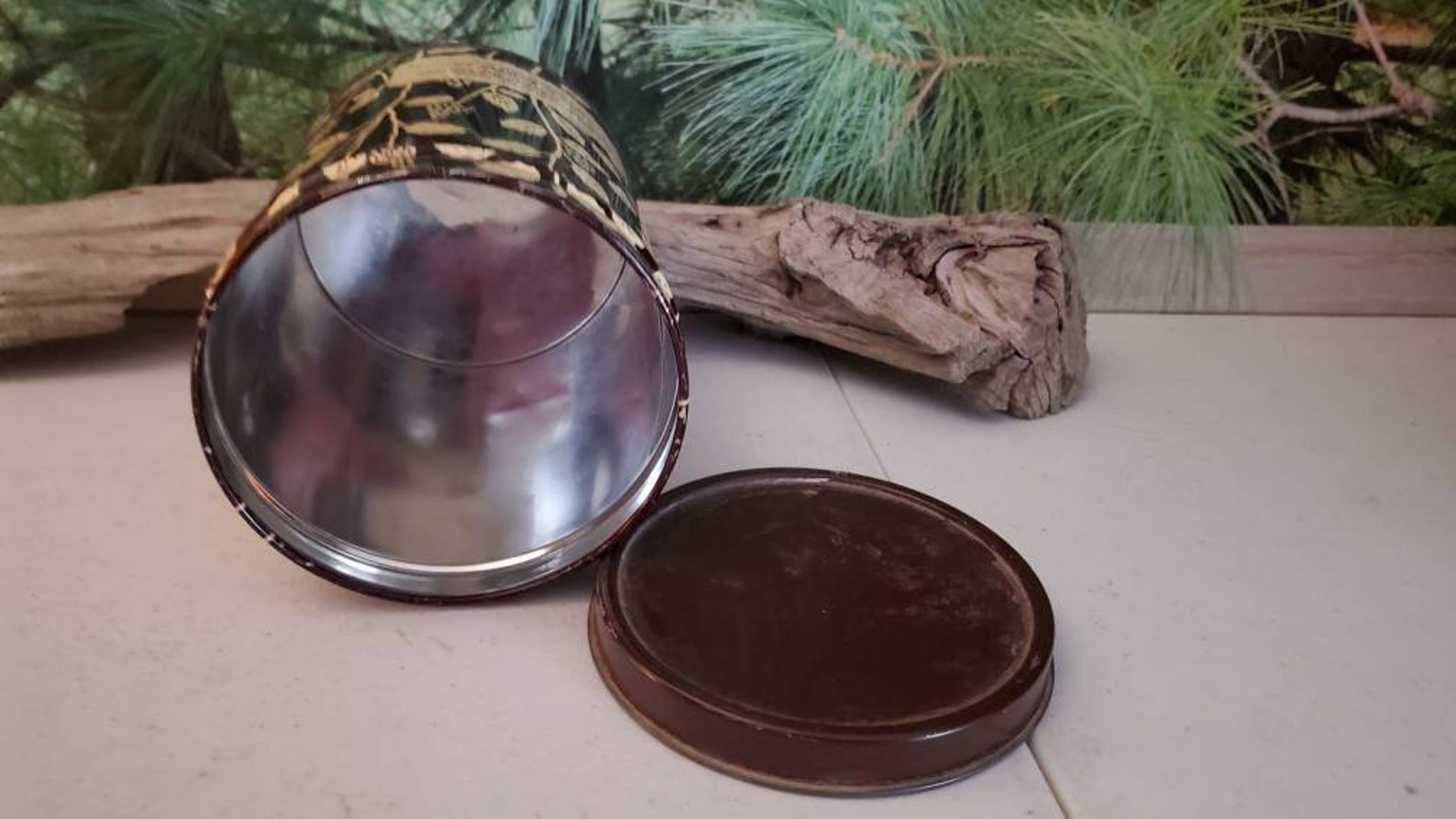 Bowers Peanut Crunch Tin Brown & Beige Vintage Advertising Tin - Etsy