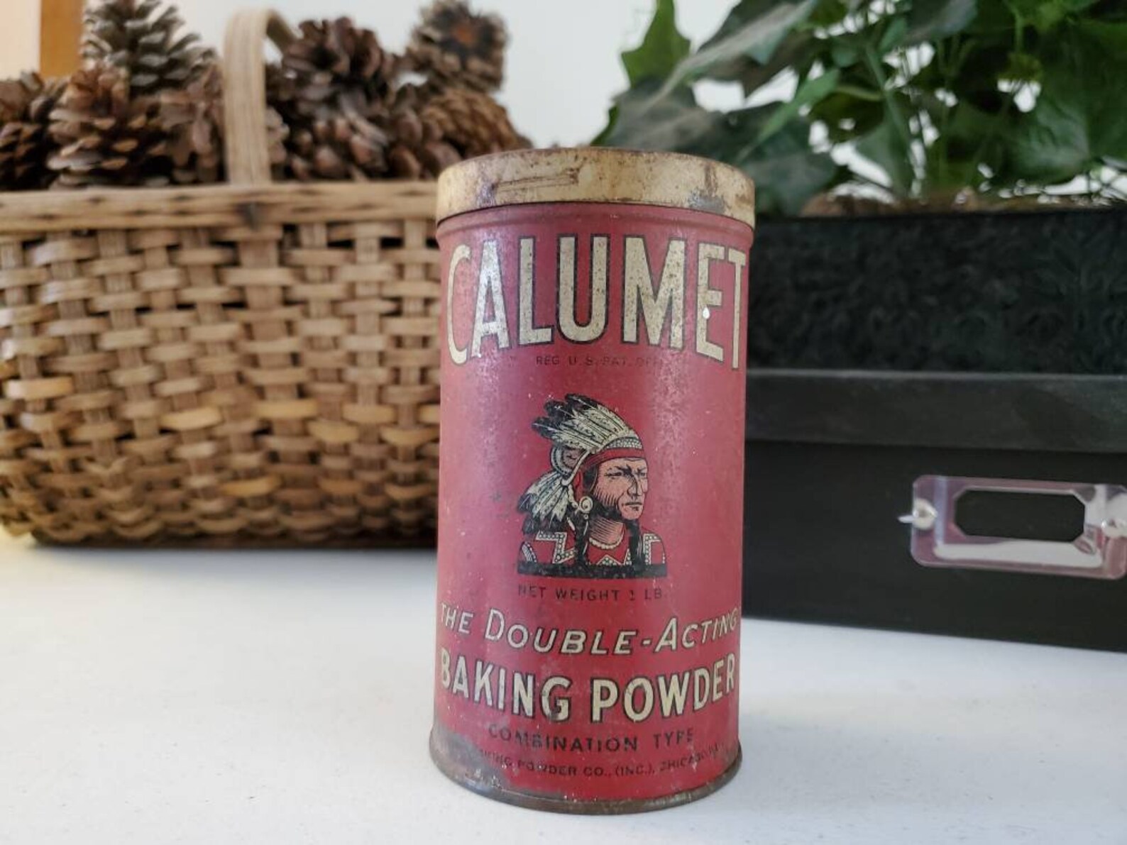 1930's Calumet Double Acting Baking Powder Can Lithograph | Etsy