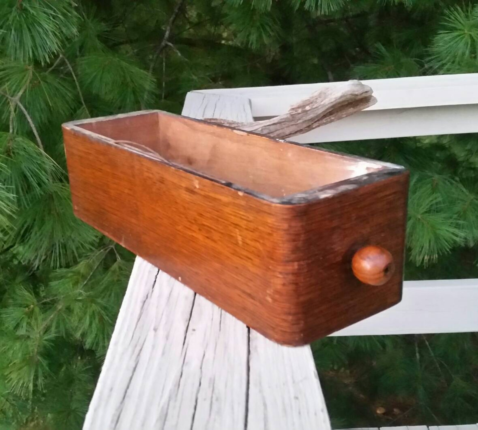 Antique Wood Sewing Machine Drawer / Vintage Sewing Drawer | Etsy