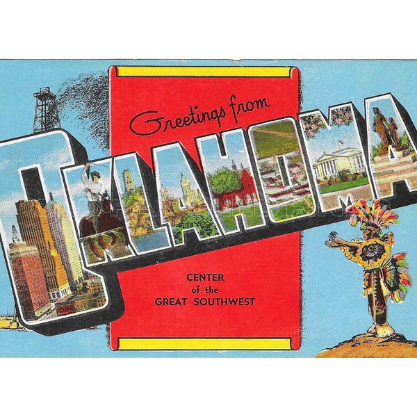 Big Letter Postcards - Etsy