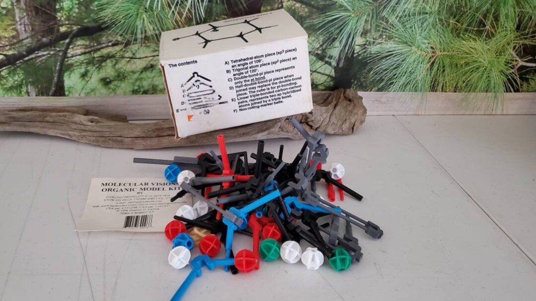 1996 Molecular Visions Organic Model Kit Darling Models Vintage Science ...