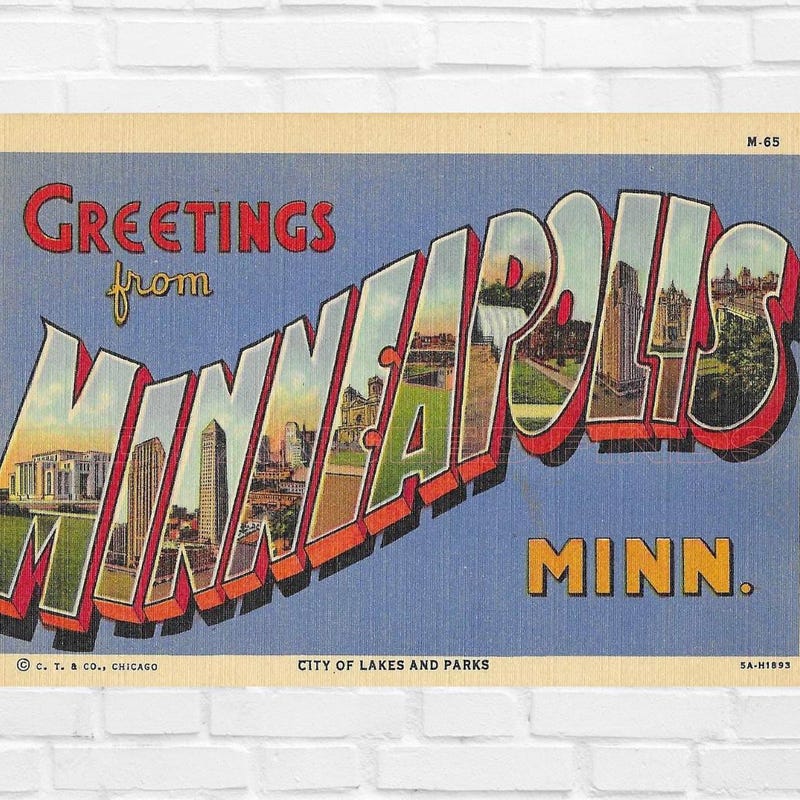 Minneapolis Postcard - Etsy