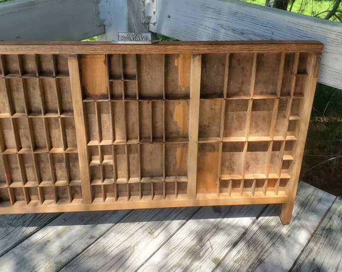 Hamilton Letter Press Printer Drawer With Legs, Vintage Typeset Drawer ...