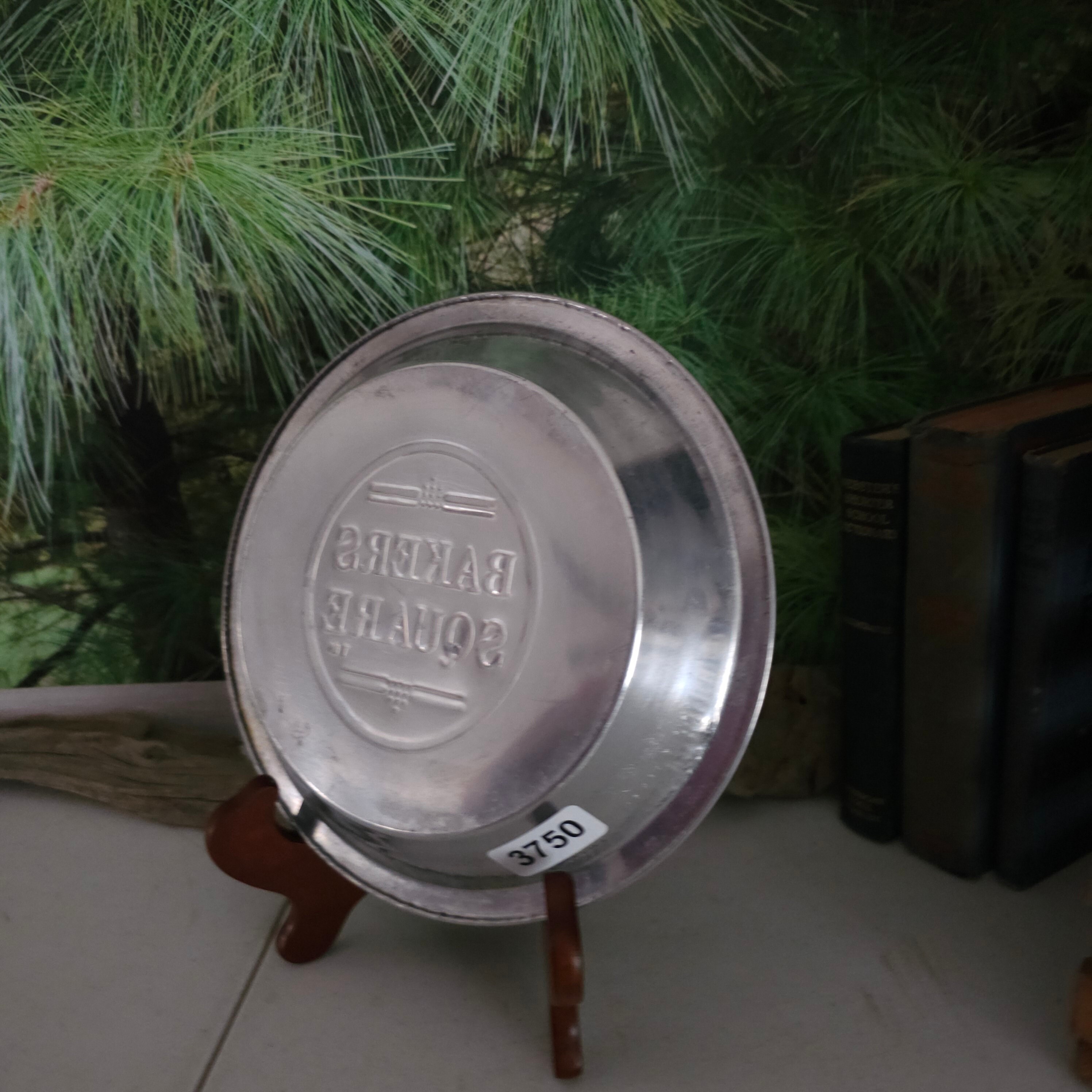 Aluminum BAKER'S SQUARE Pie Pan Vintage Round Metal Embossed ...