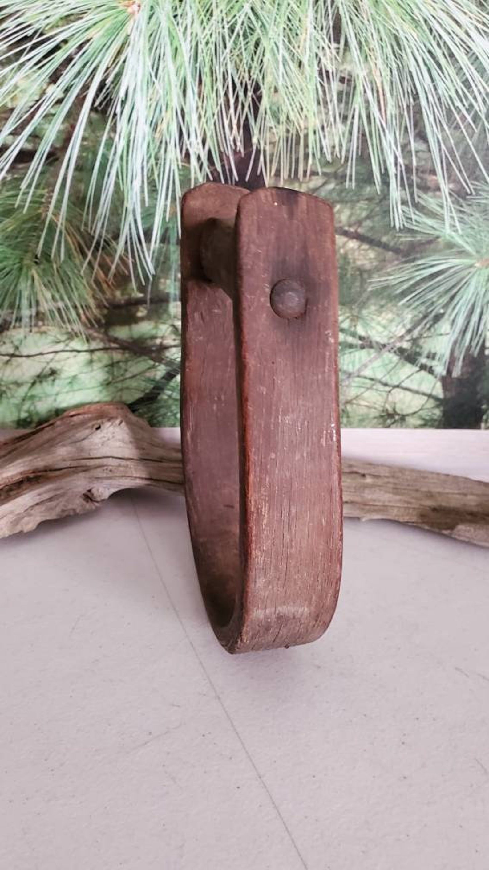 Narrow Old Bentwood Single Stirrup / Primitive Wood Stirrup / - Etsy