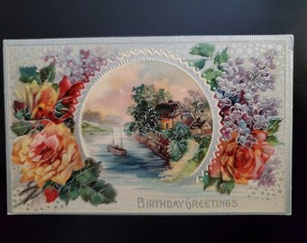 Embossed Postcard - Etsy