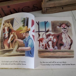 1978 the Jolly Barnyard A Little Golden Book / Children's Picture Book ...