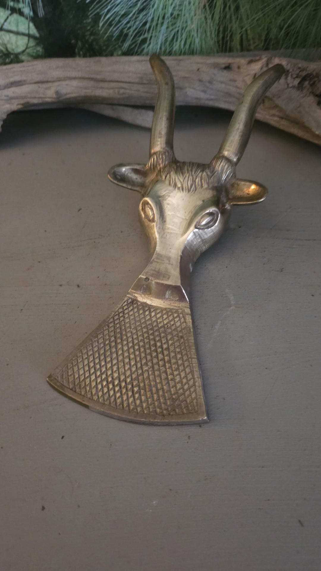 Solid Brass Longhorn Steer Boot Jack: Western Home Decor - Etsy