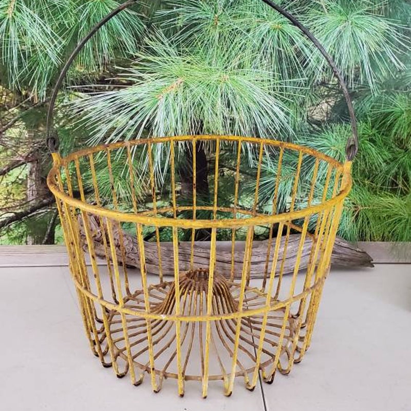 Rustic Wire Basket - Etsy