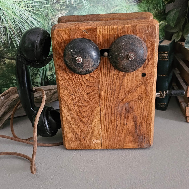 Antique Crank Phone - Etsy Antique Crank Phone - Etsy