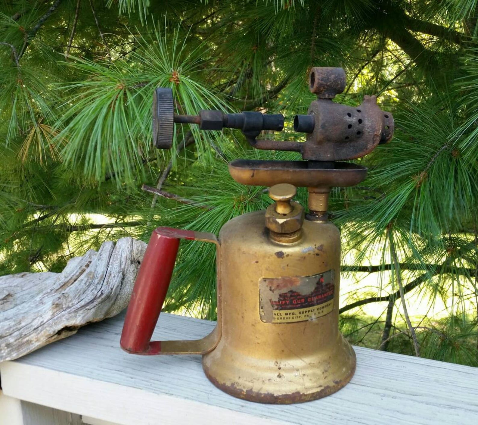 Vintage Brass Blow Torch With Single Valve - Etsy
