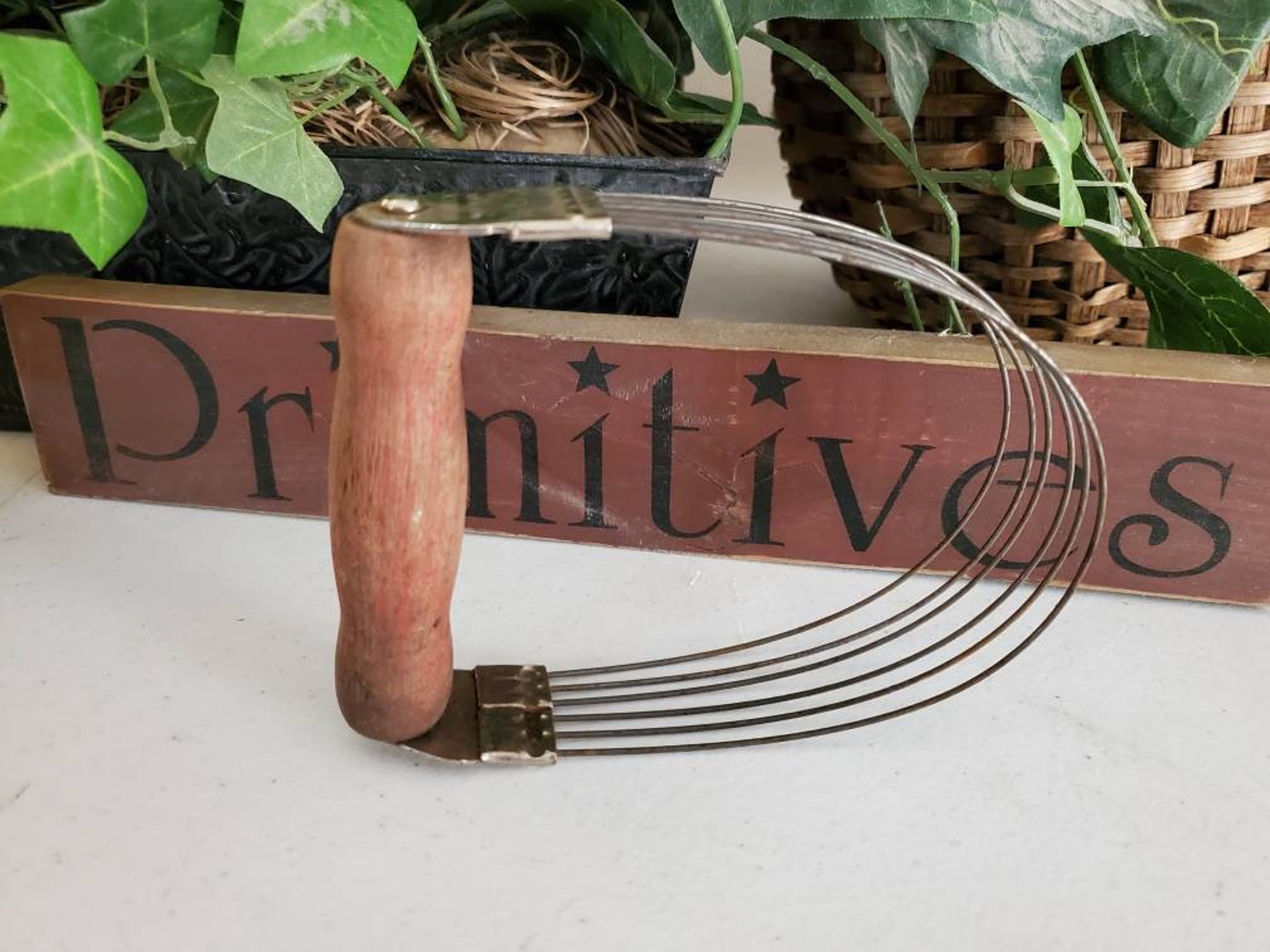 Androck Pastry Mixer/Cutter Made in USA with Faded Red Wood | Etsy