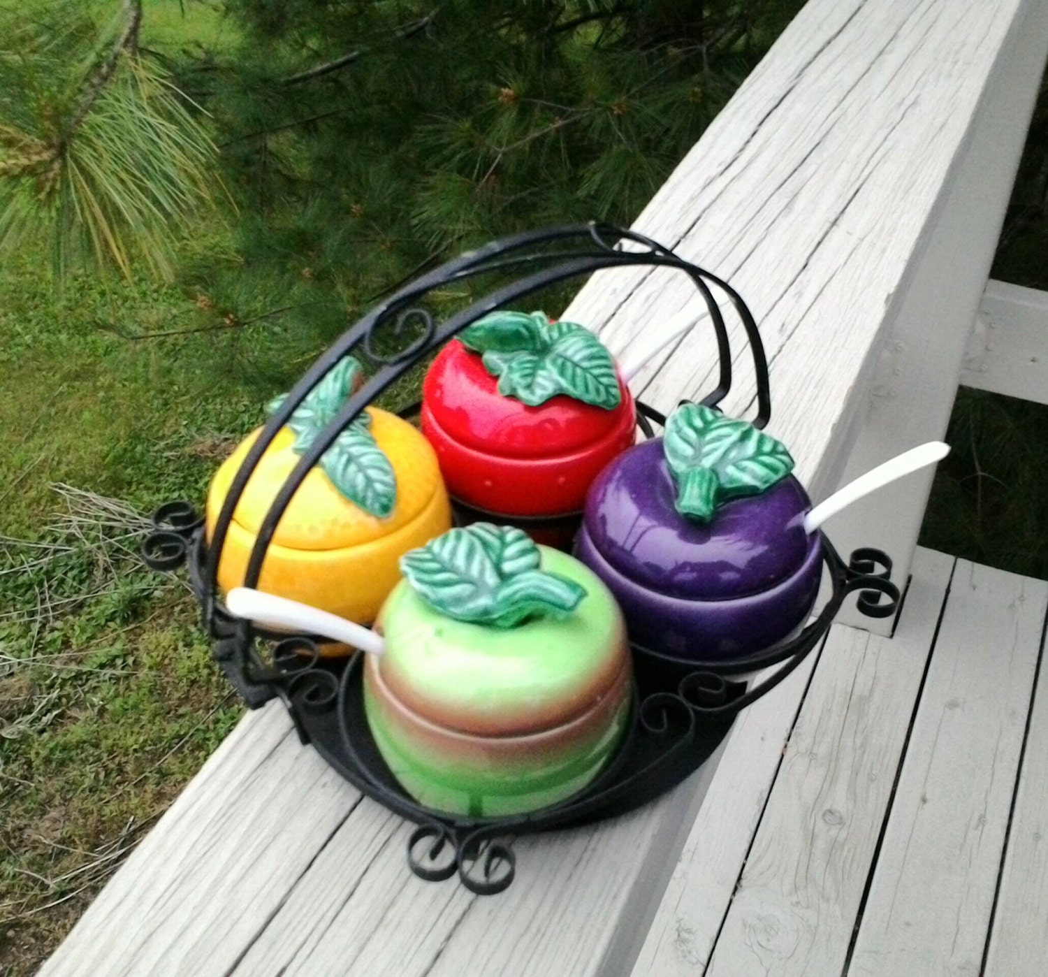 Home & Living Serving Odds & Ends Vintage Kitcheware Condiment Caddy ...