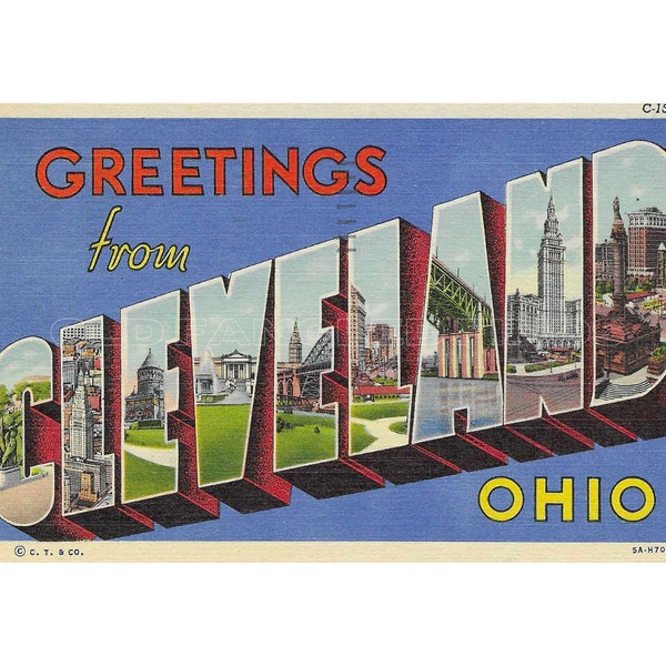 Postcards Ohio - Etsy