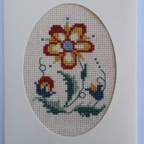 Hand Stitched Card - Etsy