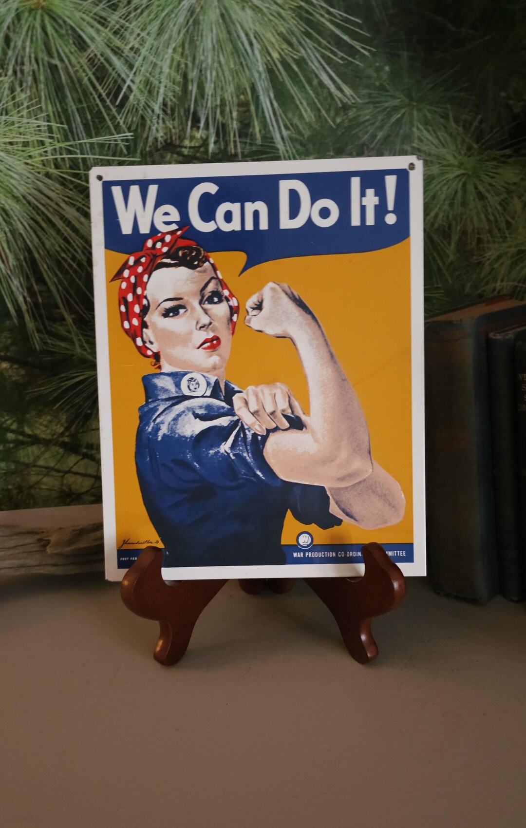 Rosie the Riveter "we Can Do It" Ande Rooney Porcelain Sign Vintage ...