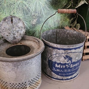 Blue & Gray Mit - Shel Floating Minnow Bucket Better Bilt Buckets 33-10 ...