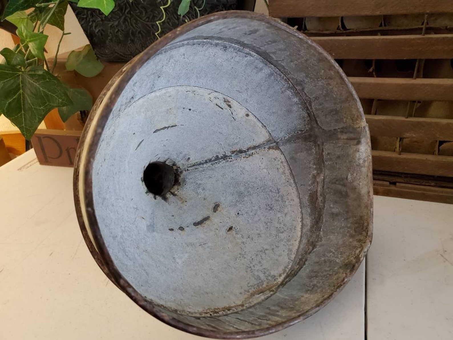 Old Distressed Galvanized Farm Funnel / Farmhouse Decor / Farm - Etsy