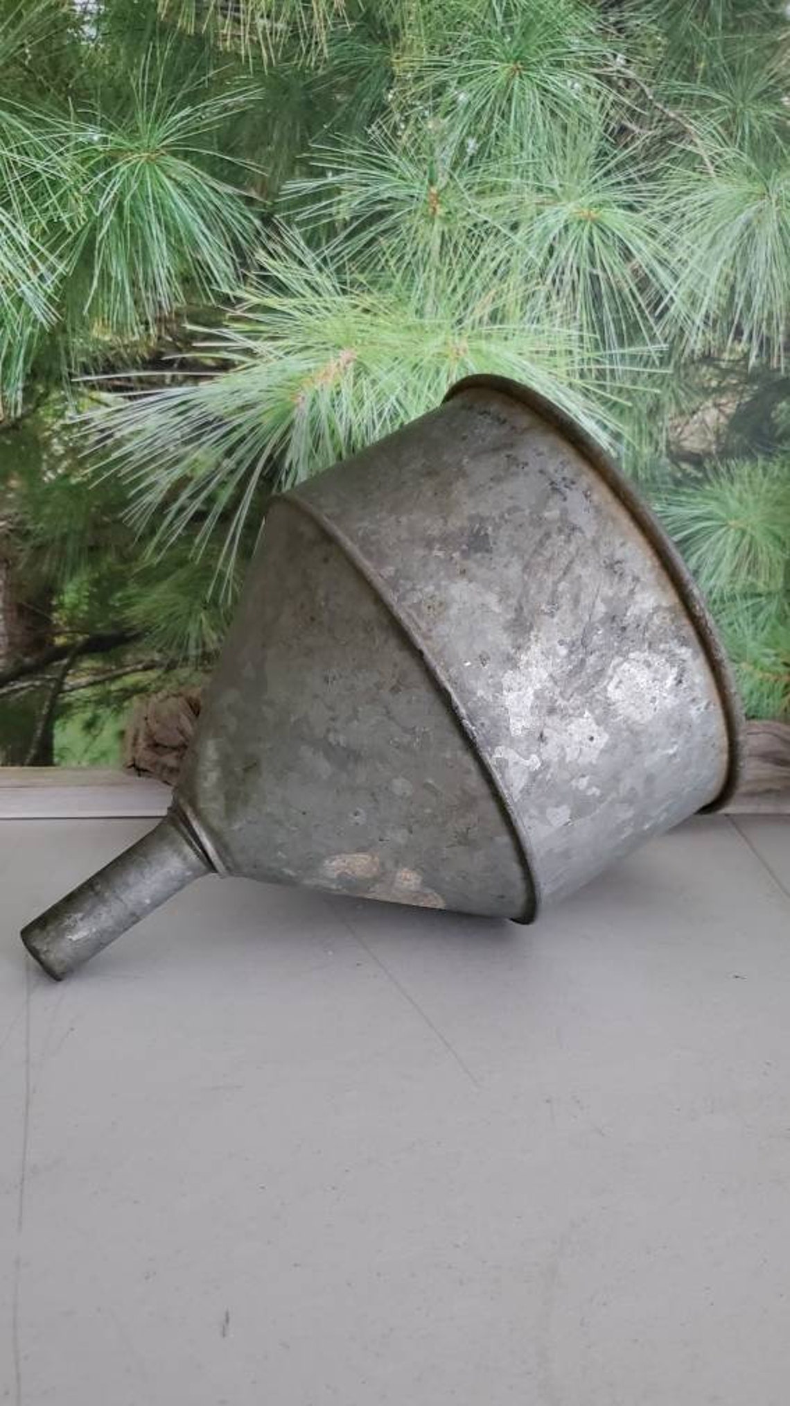 Vintage Galvanized Farm Funnel Farmhouse Decor Farm Tool 2738 - Etsy