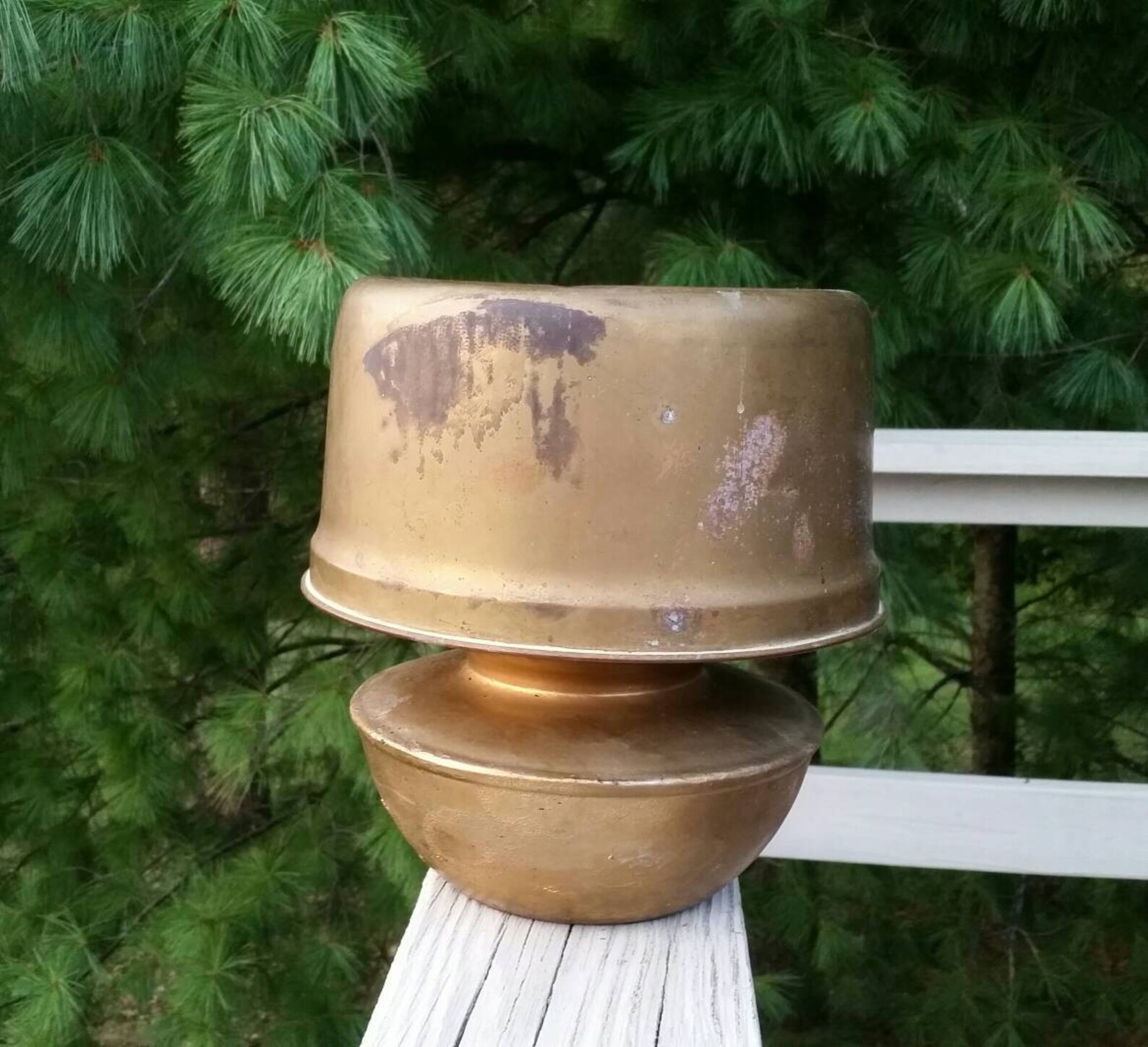 Antique Cast Iron & Brass Spittoon 2 Piece Spittoon / Antique - Etsy