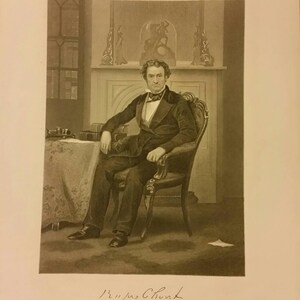 Rufus Choate Antique Steel Engraving National Portrait Gallery of ...