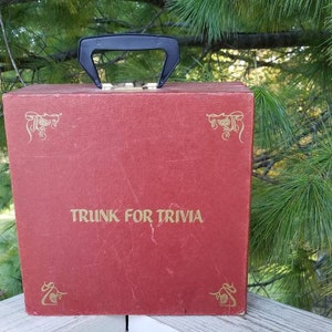 1984 Trunk for Trivia Trivial Pursuit Game in Latching Case, Vintage ...