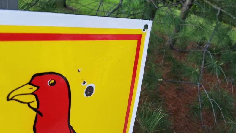 Porcelain Red Goose Shoes Sign Vintage Advertising Sign - Etsy