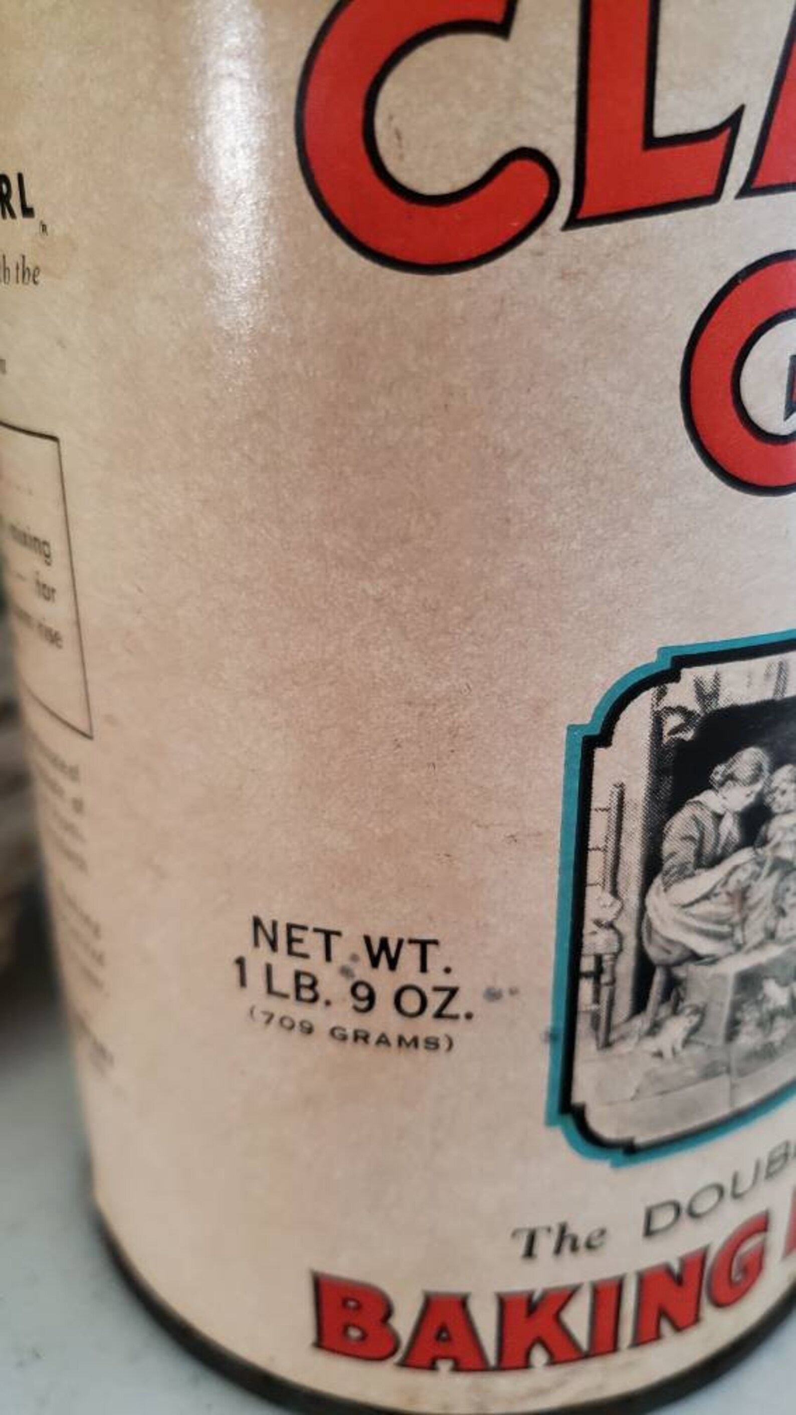 Antique Clabber Girl Baking Powder Tin 1 Lb 9 0z With Pry Lid - Etsy