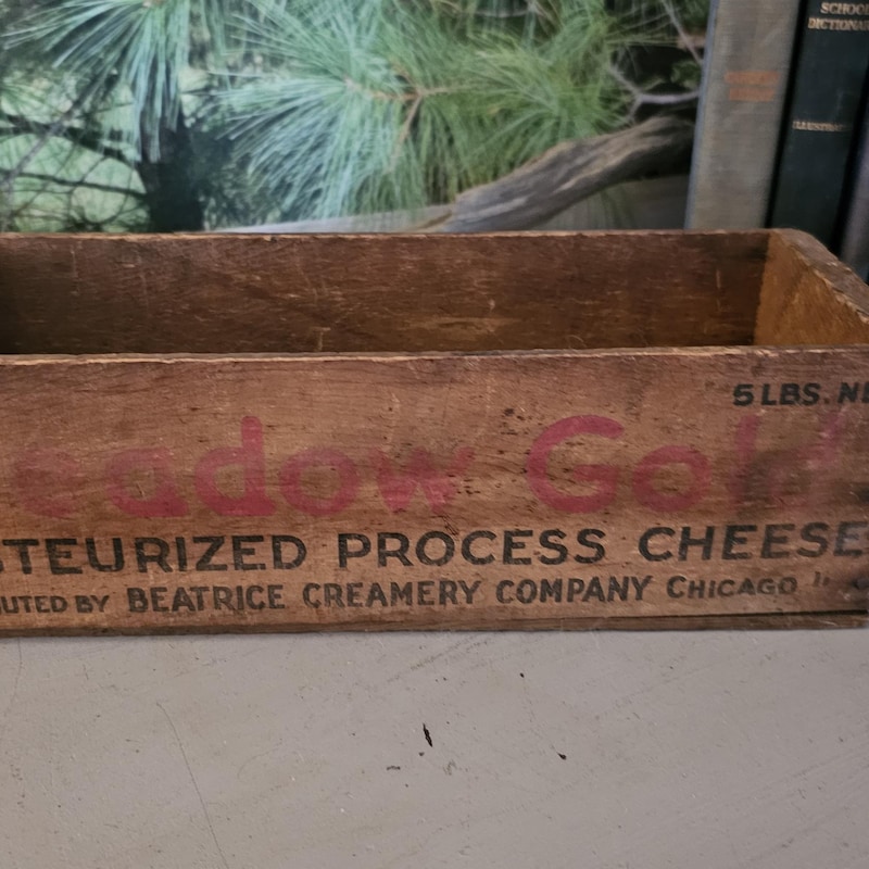 Vintage Cheese Box - Etsy