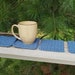 Set of 4 Steel Blue Cotton/nylon Crochet Coasters / Handmade Home ...