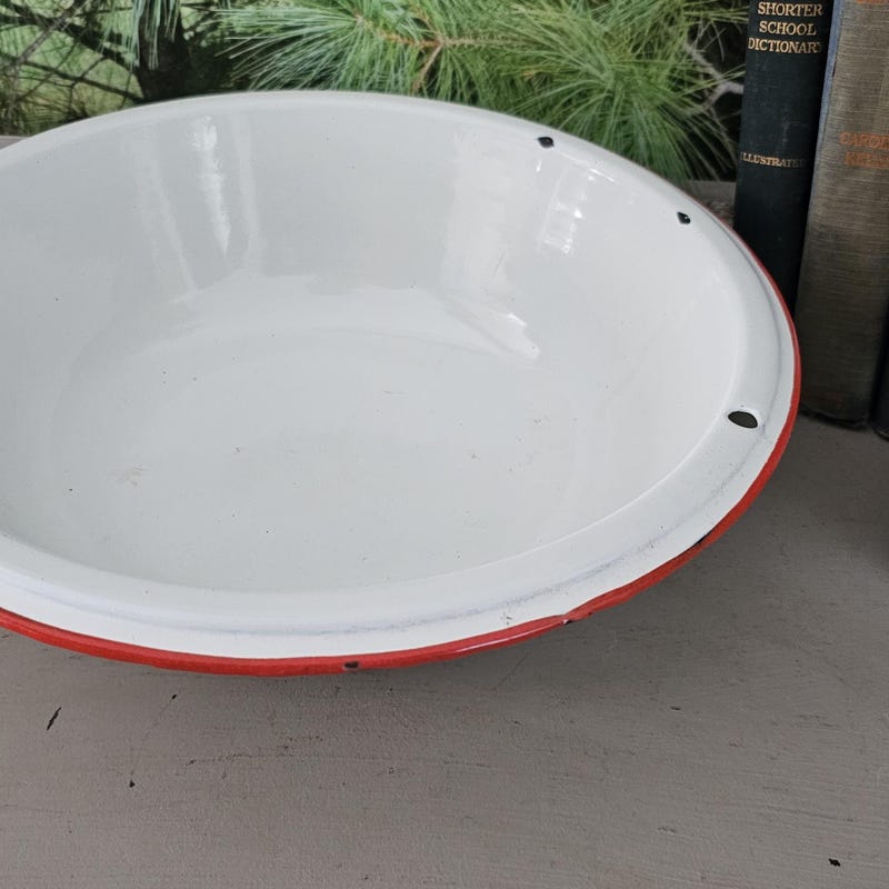 White Enamelware - Etsy