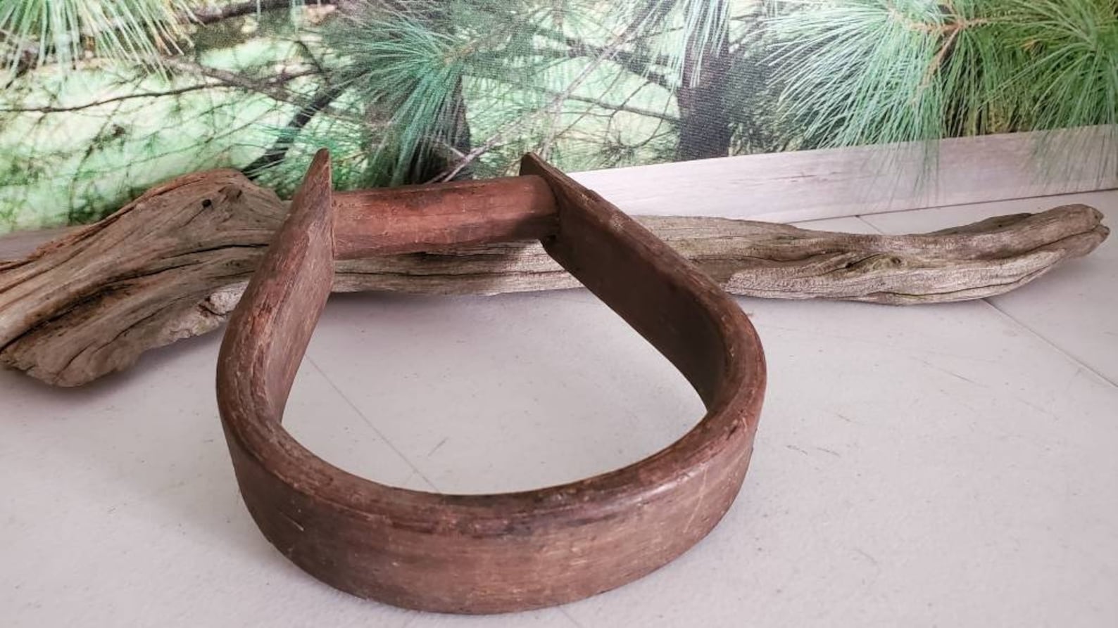 Narrow Old Bentwood Single Stirrup / Primitive Wood Stirrup / - Etsy