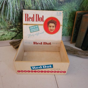 Vintage Red Dot Cigar Box Perfecto Manufactured by Federal Cigar ...