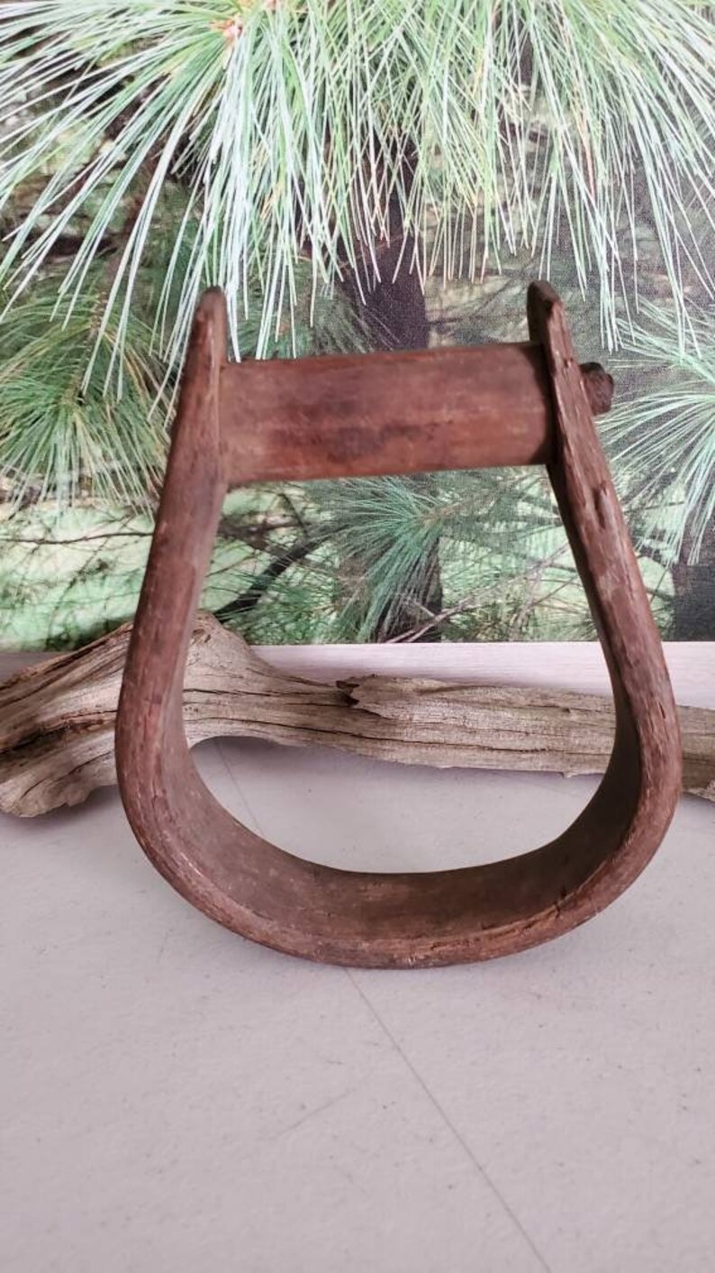 Narrow Old Bentwood Single Stirrup / Primitive Wood Stirrup / - Etsy
